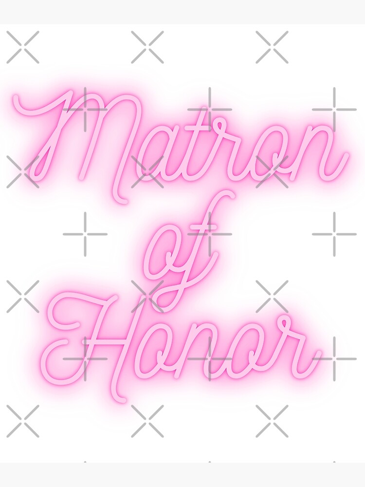 "Matron of Honor 80s 90s Retro Bridal Bachelorette Fun Party ...