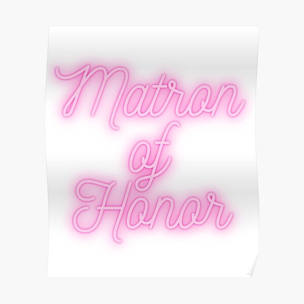 "Matron of Honor 80s 90s Retro Bridal Bachelorette Fun Party ...