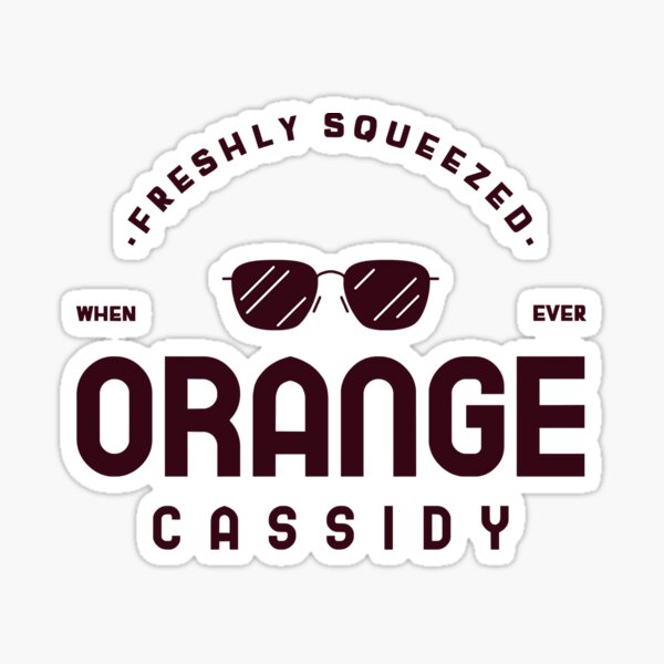"AEW Orange Cassidy" Sticker for Sale by SUMMERLASH | Redbubble