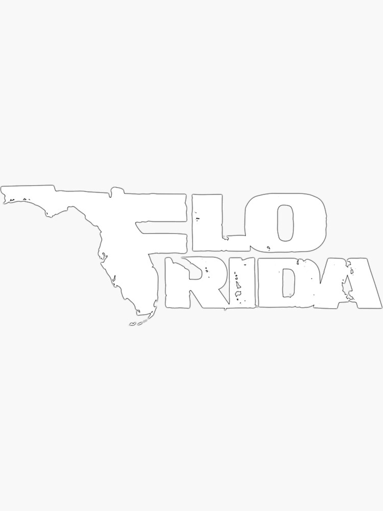 "Flo. rida. logo cover" Sticker for Sale by BarshIsau | Redbubble