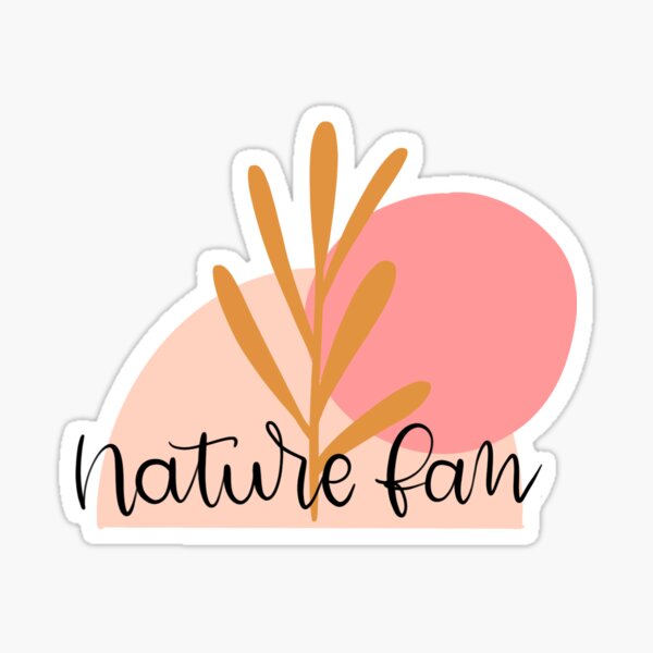"Nature Fan design " Sticker for Sale by cbycarolinam | Redbubble