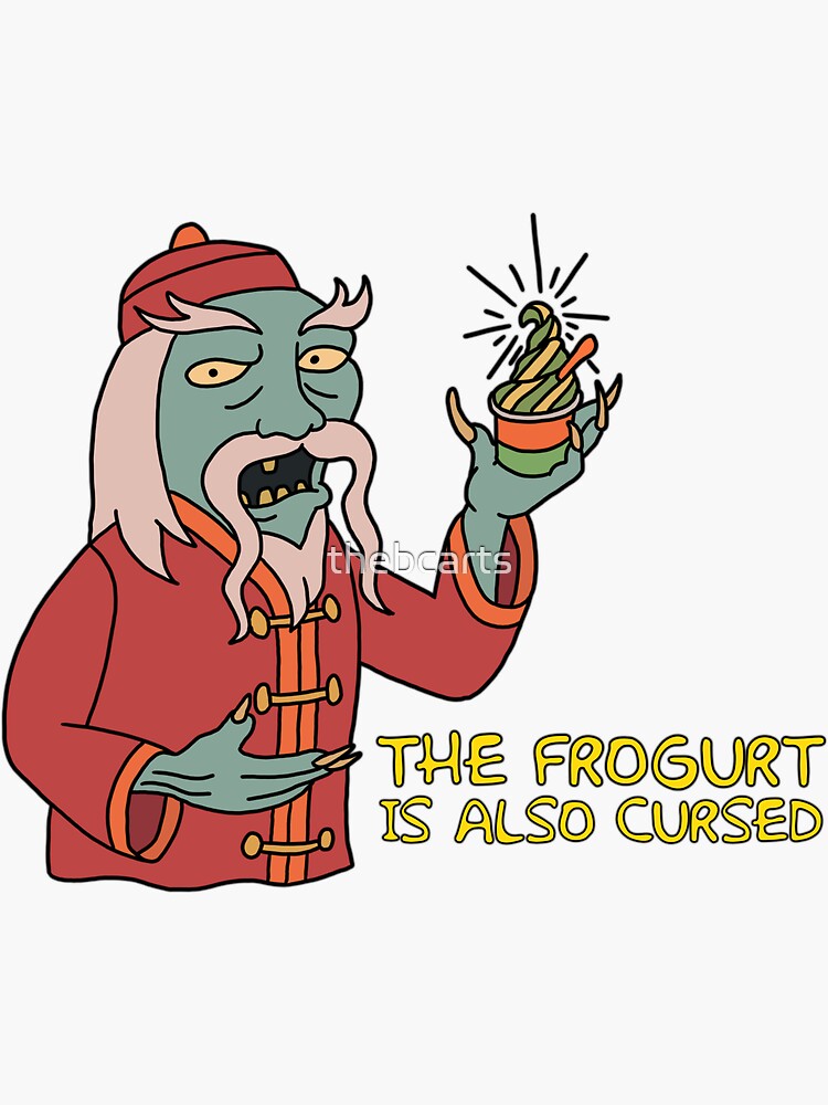 "Cursed Frogurt" Sticker by thebcarts | Redbubble
