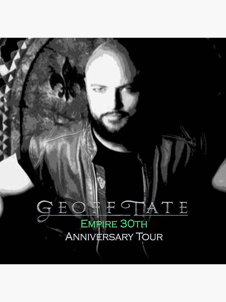 "fefela Geoff Tate empire 30th anniversary tour" Poster for Sale by ...