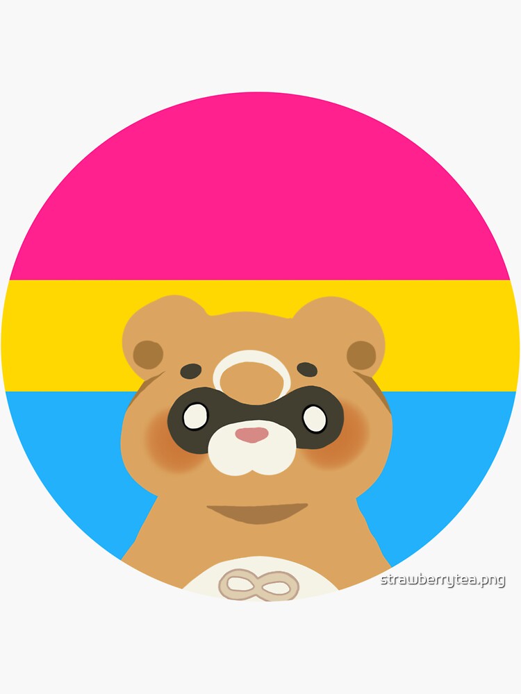 "Guoba says pride! - Pan Flag" Sticker for Sale by Obiewrencooper ...