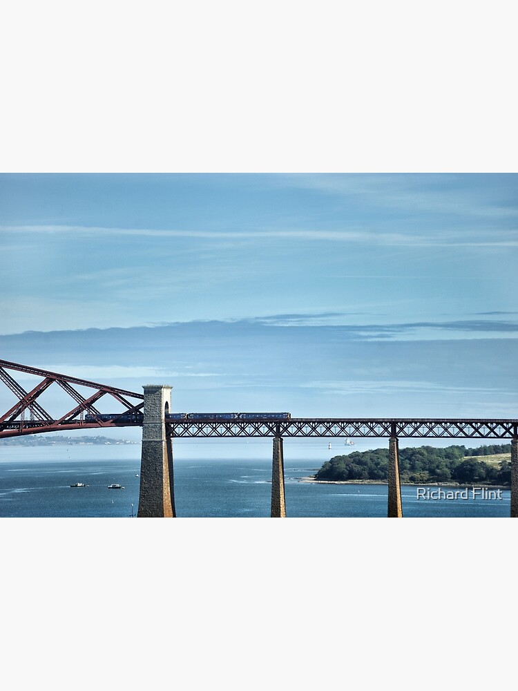 "Train crossing over the Forth Bridge, Scotland" Poster for Sale by ...
