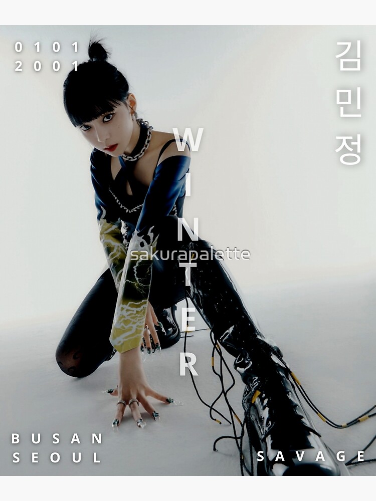 "aespa Winter SAVAGE Hallucination Version" Art Print for Sale by ...