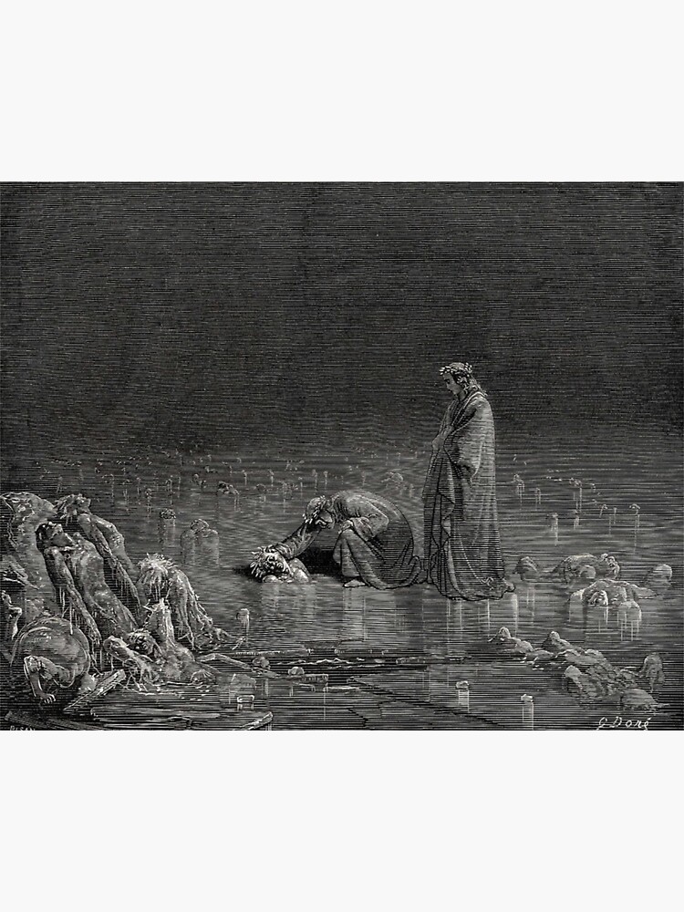 Pegatina «Gustave Doré Inferno Canto 32 (1866)» de TammoTarantula ...