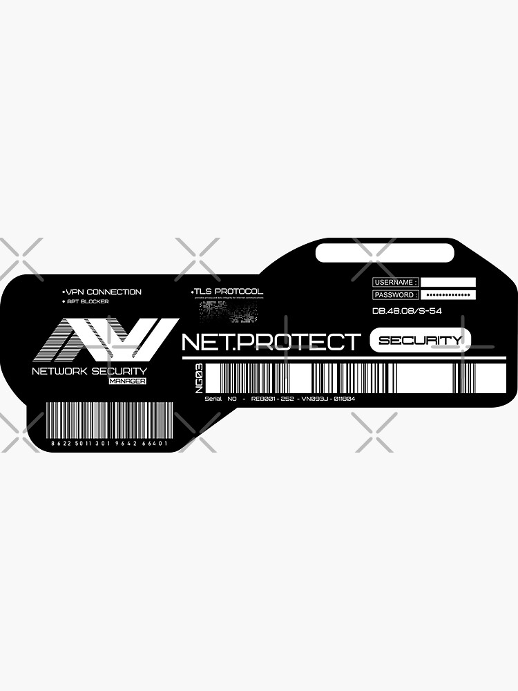 "Network online cyber securiy decal " Sticker by Arez Xzan | Redbubble