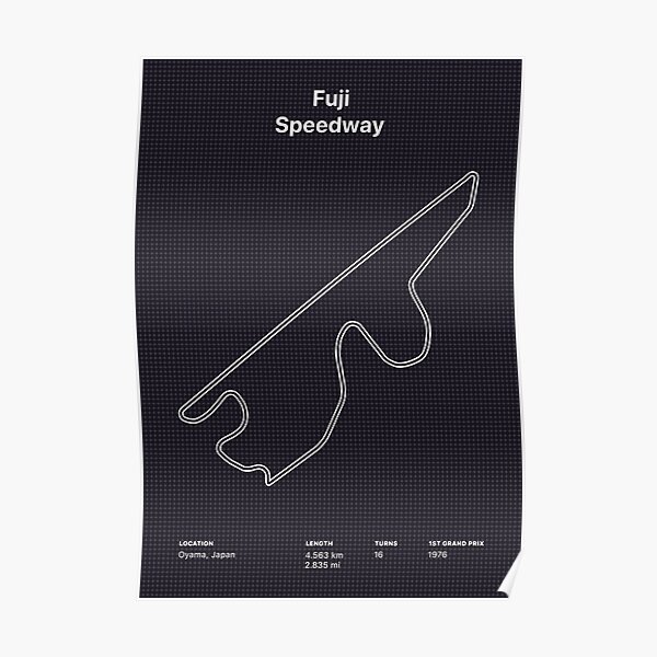 "Fuji Speedway" Poster for Sale by Visitify | Redbubble
