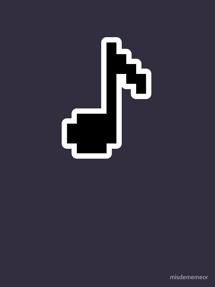 "Music Note 8-bit" Pullover Hoodie by misdememeor | Redbubble