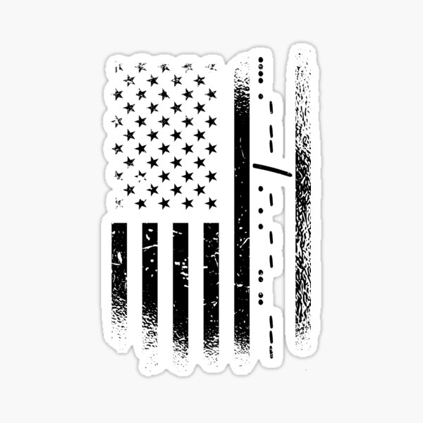 "American Flag Morse Code - Licensed Ham Radio Operator" Sticker by ...