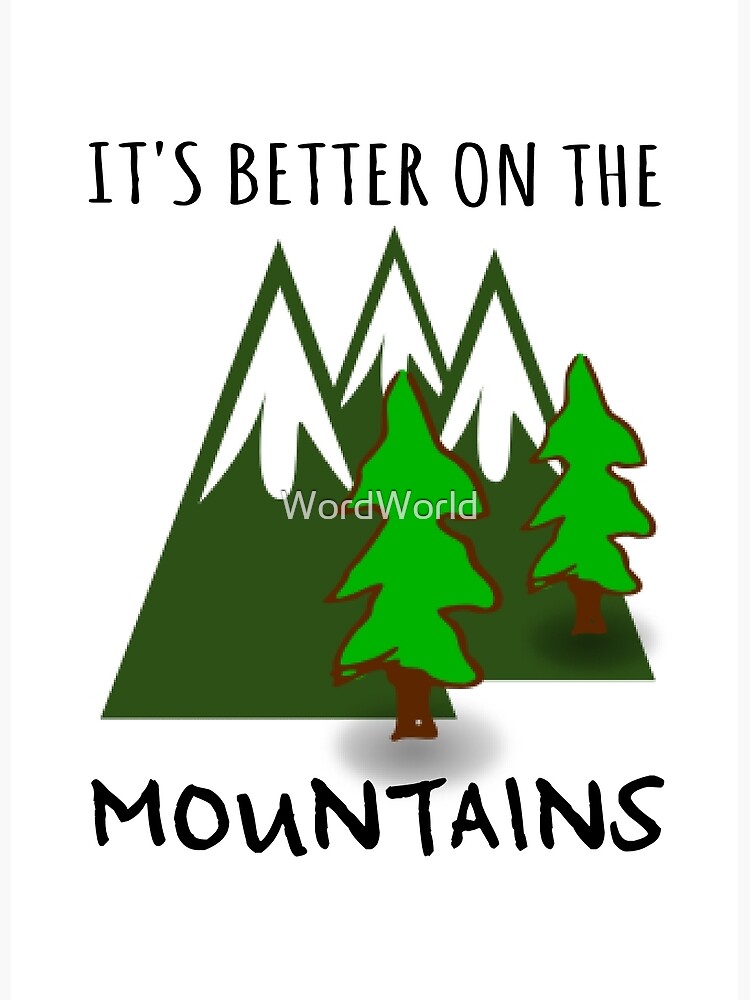 "Mountain Beautiful Inspirational Nature Quote" Greeting Card for Sale ...