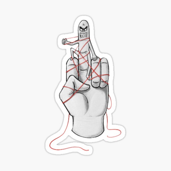 "Angry Middle Finger" Sticker for Sale by Idem97 | Redbubble