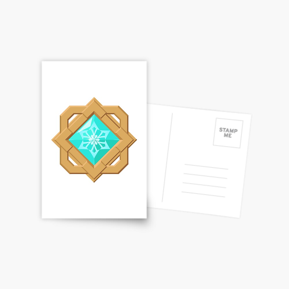"Genshin Impact Liyue Vision - Cryo" Postcard by GachaSlave | Redbubble
