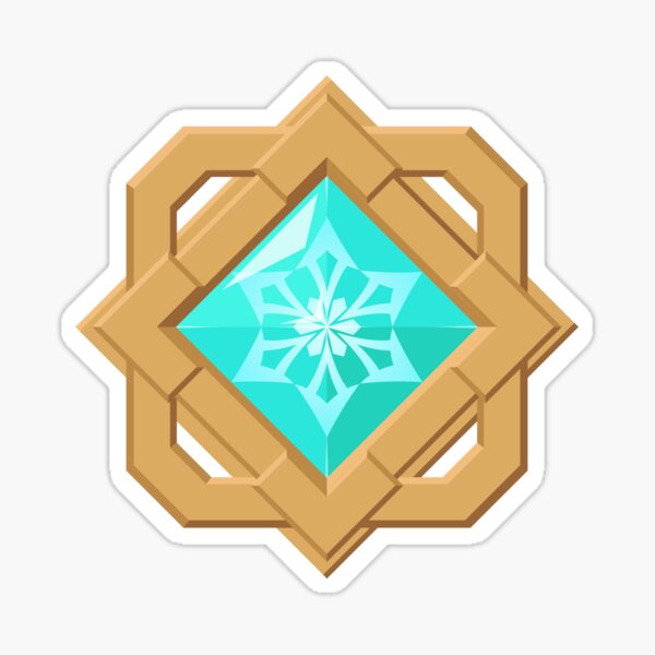 "Genshin Impact Liyue Vision - Cryo" Sticker for Sale by GachaSlave ...
