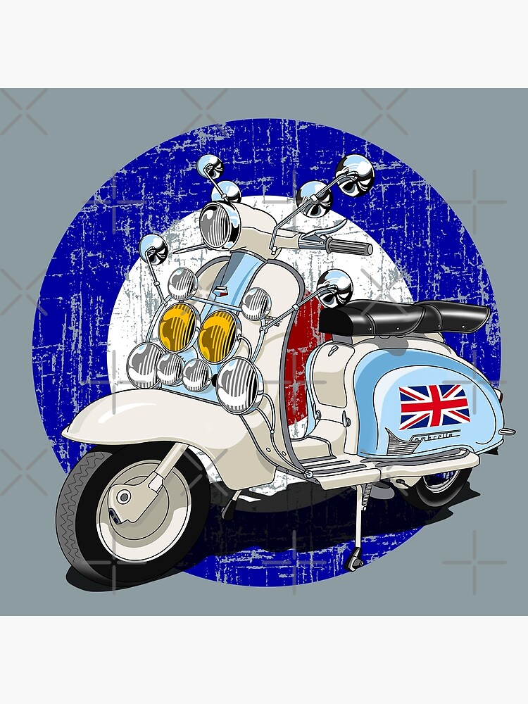 "MOD Scooter" Art Board Print for Sale by Petersnook | Redbubble