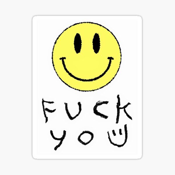 "Smile before you go" Sticker for Sale by SimonLeBon | Redbubble