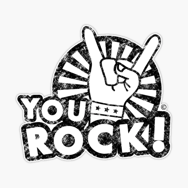 You Rock Sticker Printable DIGITAL STICKERS (You Rock) Distance