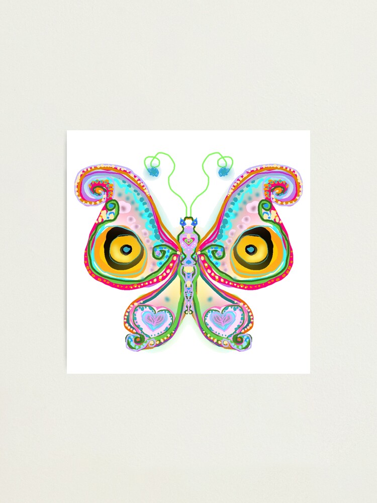 Lámina fotográfica «֎ MOTHRA ֍ Garabatos ~ * Carnival Godzilla Eyes ...