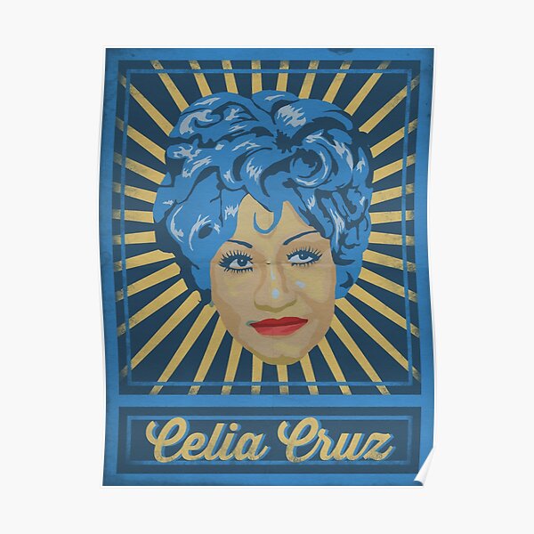 "Celia Cruz Poster" Poster for Sale by TropicalHuman | Redbubble