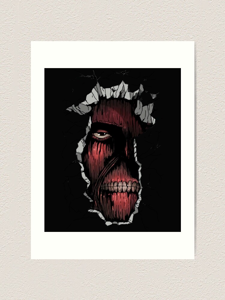 "Attack on Titan The Titan inside the Wall " Art Print for Sale by ...