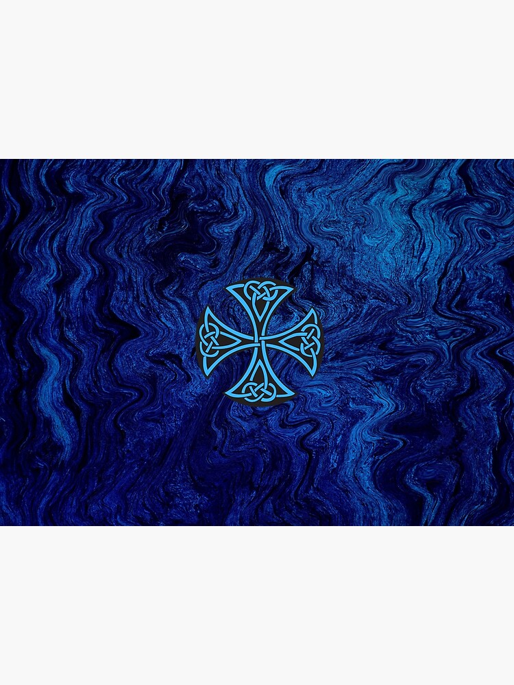 "Liturgical Blue with cross, Advent color for Hope" Greeting Card for ...