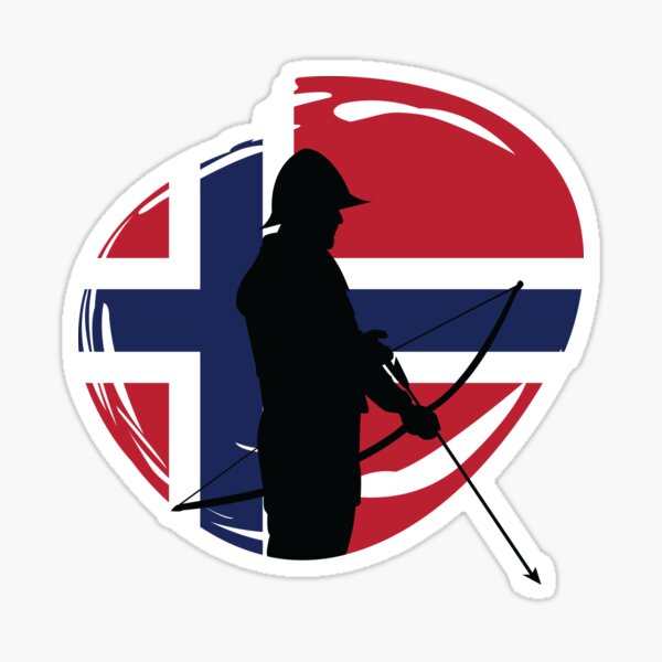 "Norway Bow Knight" Sticker by TrickyGraphics | Redbubble