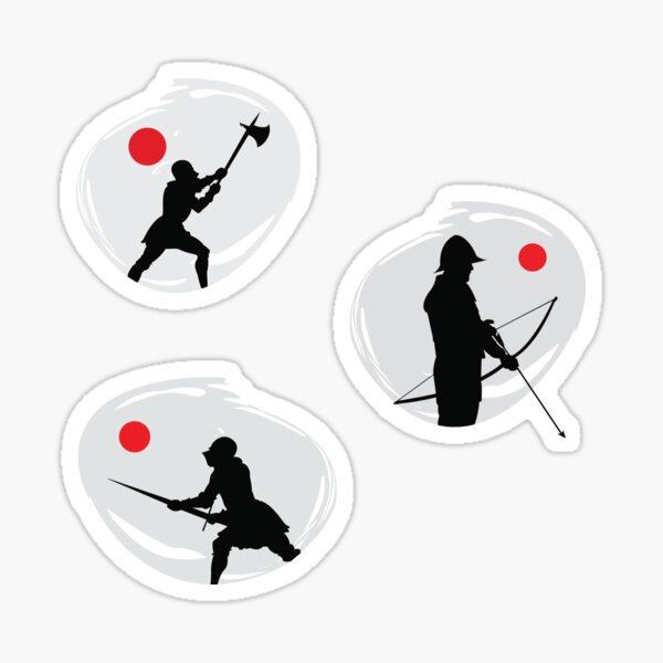 "Japan Knight Set" Sticker for Sale by TrickyGraphics | Redbubble