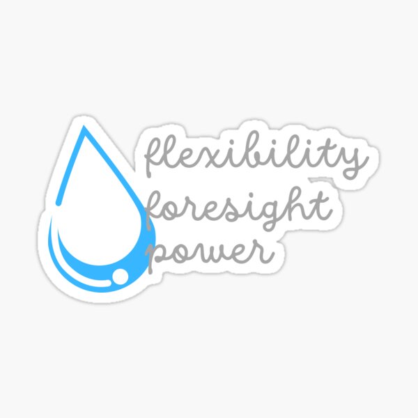 "Character Values: Flexibility, Foresight, Power" Sticker for Sale by ...