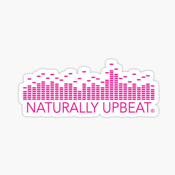 "Naturally upbeat" Sticker by RhythmnDrums | Redbubble