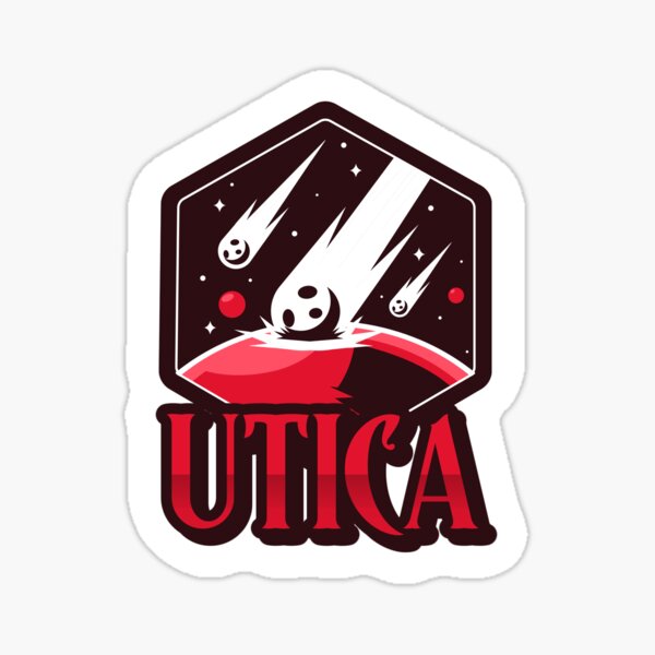 "UTICA NY COMETS" Sticker by techdave | Redbubble