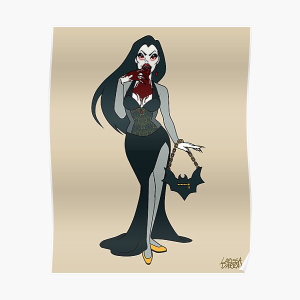 "Vampire Pin-up" Poster by LarissaD-Art | Redbubble