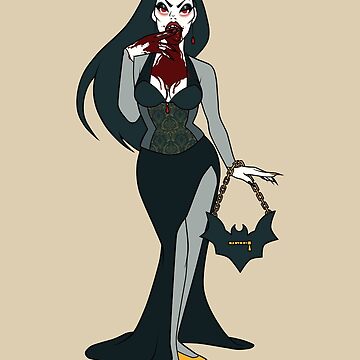 "Vampire Pin-up" Postcard for Sale by Larissa Darrah | Redbubble