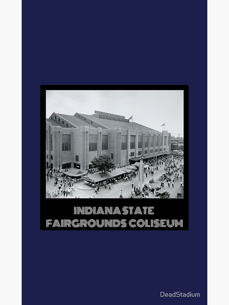 "Indiana State Fair Coliseum- Blue" Poster for Sale by DeadStadium ...
