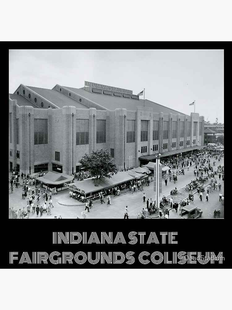 "Copy of Indiana State Fair Coliseum- Blue" Sticker for Sale by ...
