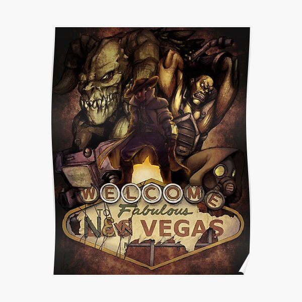 "Fallout Welcome To Fabulous New Vegas " Poster by Vintage-Travler ...