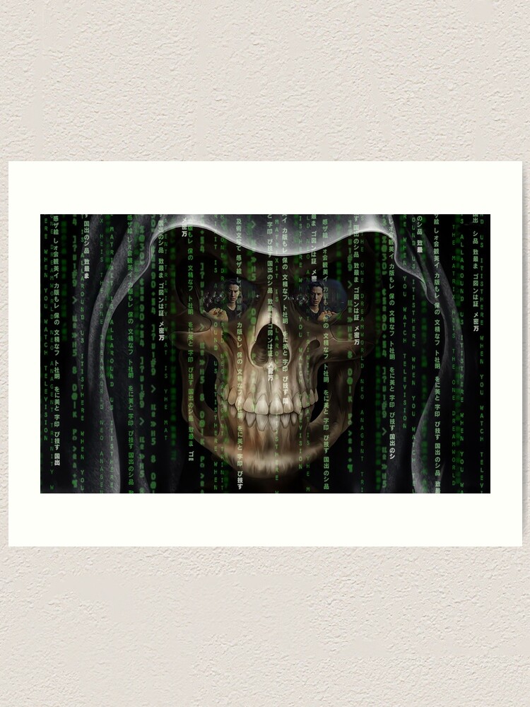 "gothic matrix code design" Art Print for Sale by Neo-designs | Redbubble