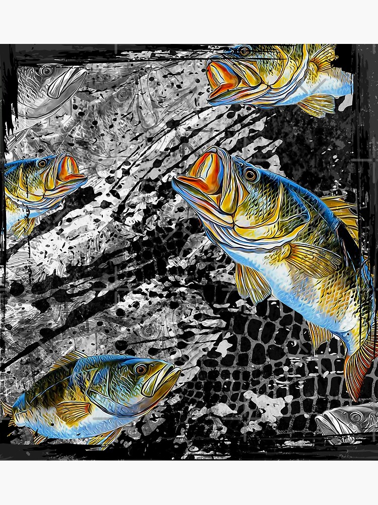 "fishing crackle" Poster for Sale by Sympetrum | Redbubble