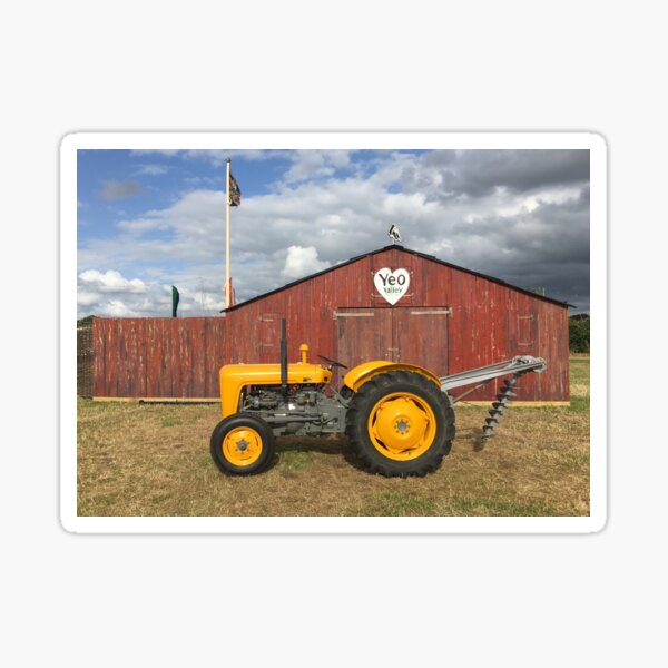 "Massey Ferguson 35 industrial with post hole borer" Sticker for Sale ...