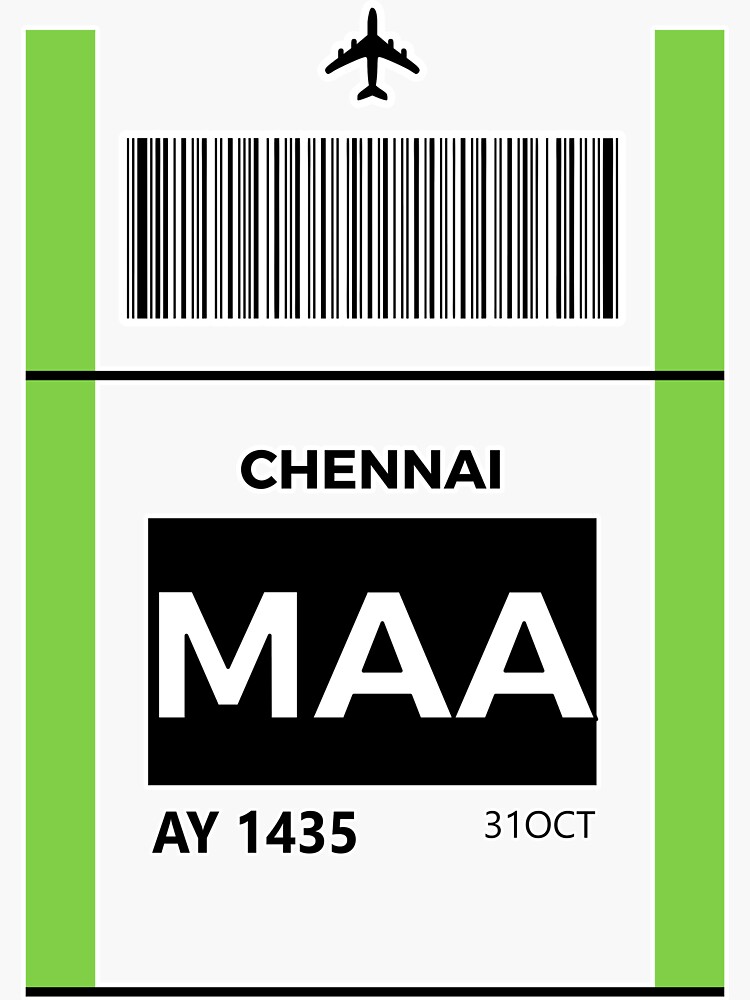 "Chennai" Sticker by MerchSuperb | Redbubble