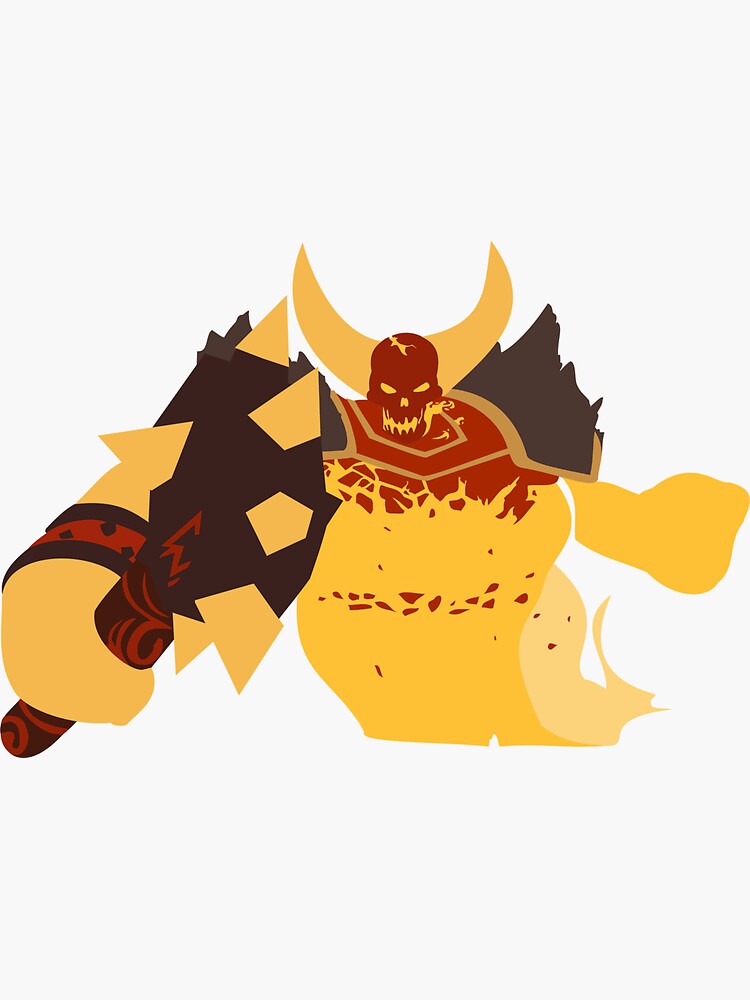 "Ragnaros" Sticker for Sale by Floris van den Berg | Redbubble