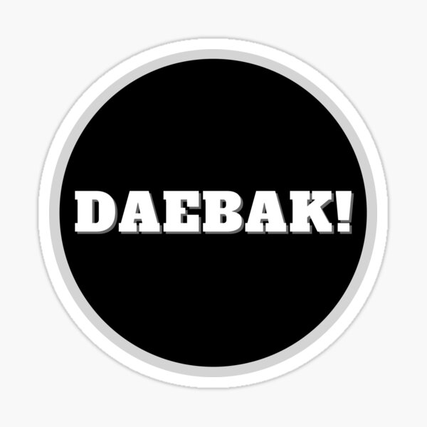 "Daebak! Korean K-pop Kdrama " Sticker by Daebakshop | Redbubble
