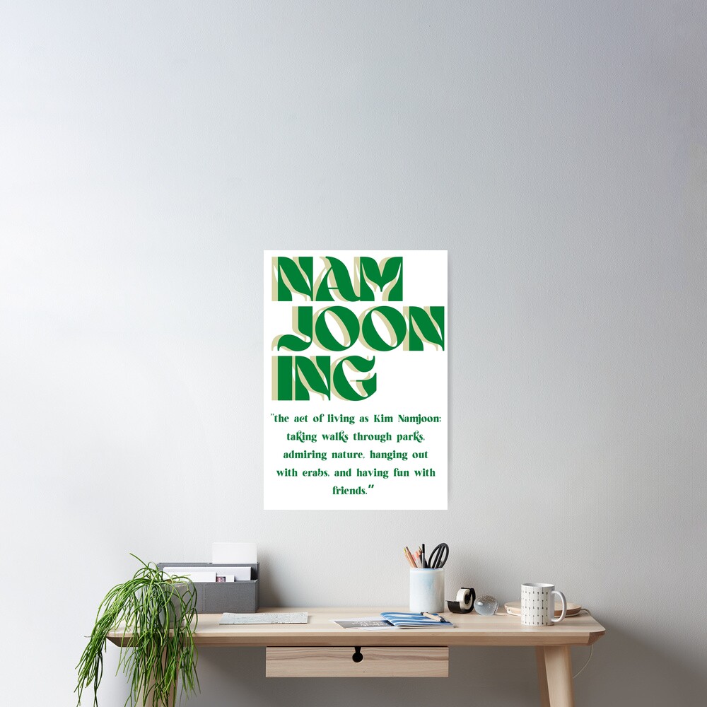 "Namjooning | KIM NAM JOON, BTS" Poster by artyflowers | Redbubble