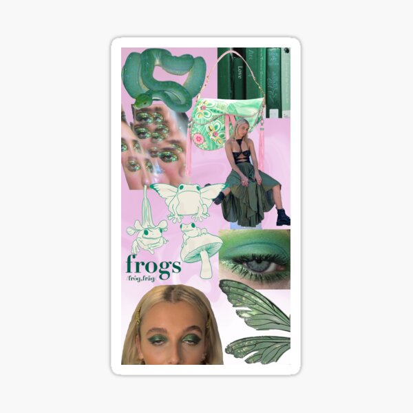 "Pink & Green Emma Chamberlain " Sticker for Sale by byoungcollages ...