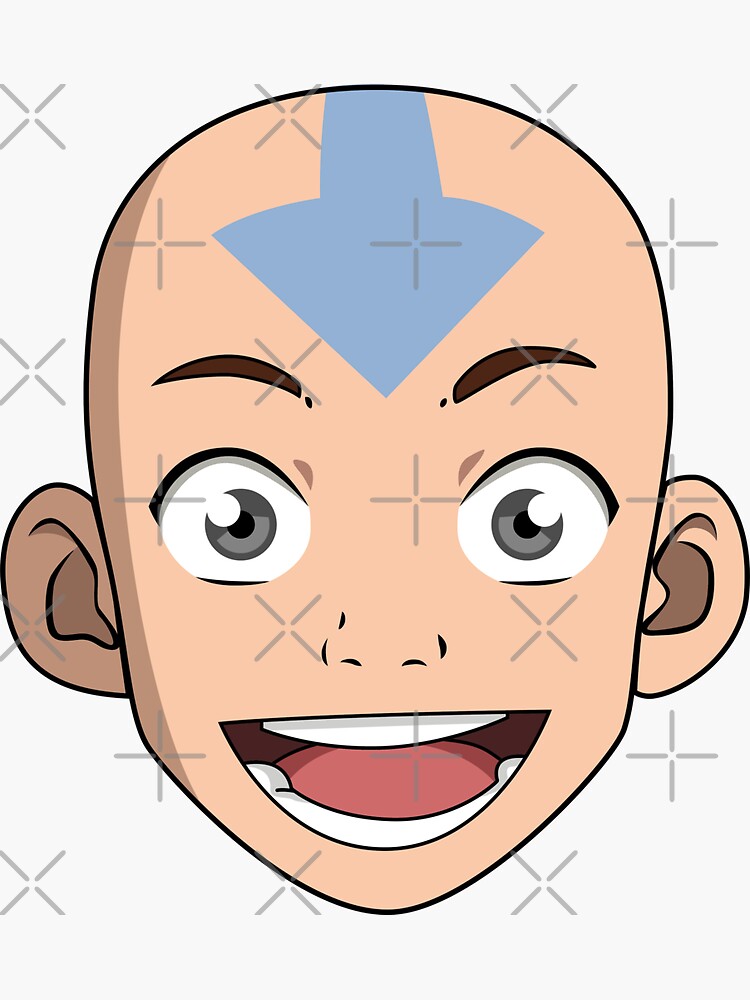 "Aang Expression - Collect them all!!!" Sticker for Sale by ...