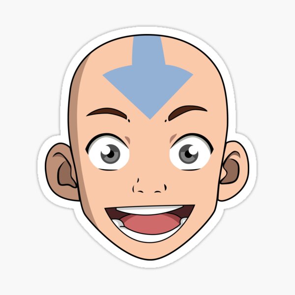 "Aang Expression - Collect them all!!!" Sticker for Sale by ...