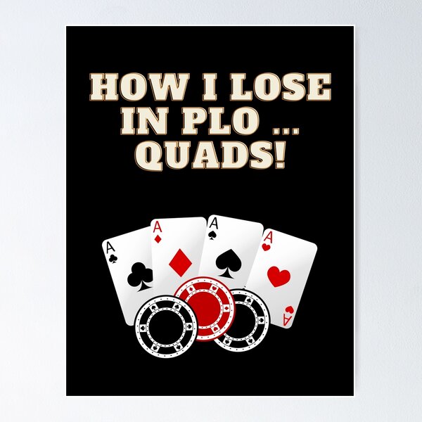 "Poker PLO" Poster for Sale by MotivationDNA | Redbubble