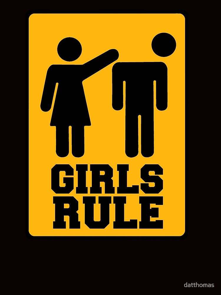 "Girls rule sign" Canvas Print for Sale by datthomas | Redbubble