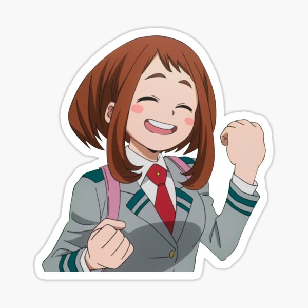 Ochako Uraraka Sticker For Sale By Brawler369 Redbubble