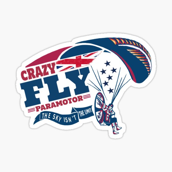 "Paramotor Powered Paraglider Crazy Fly Uk Flag, military color ...